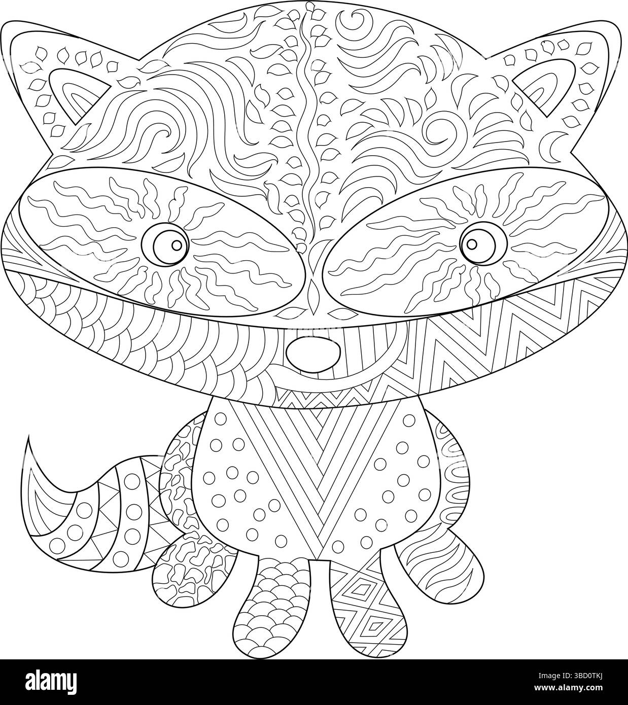 A cute and adorable chibi-style animal illustrated with detailed and ...