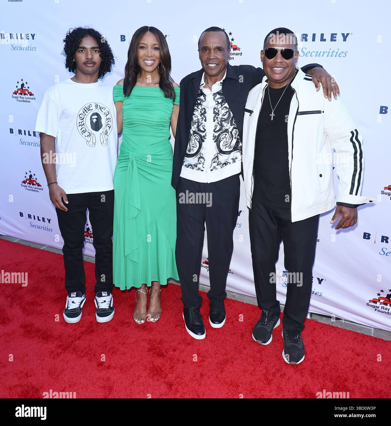 Marina Del Rey, USA. 21st May, 2025. Devin Leonard, Shaun Robinson, Sugar Ray Leonard, Ray ...