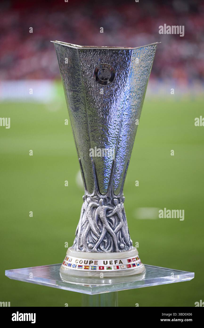UEFA Europa League trophy during the UEFA Europa League Final football ...