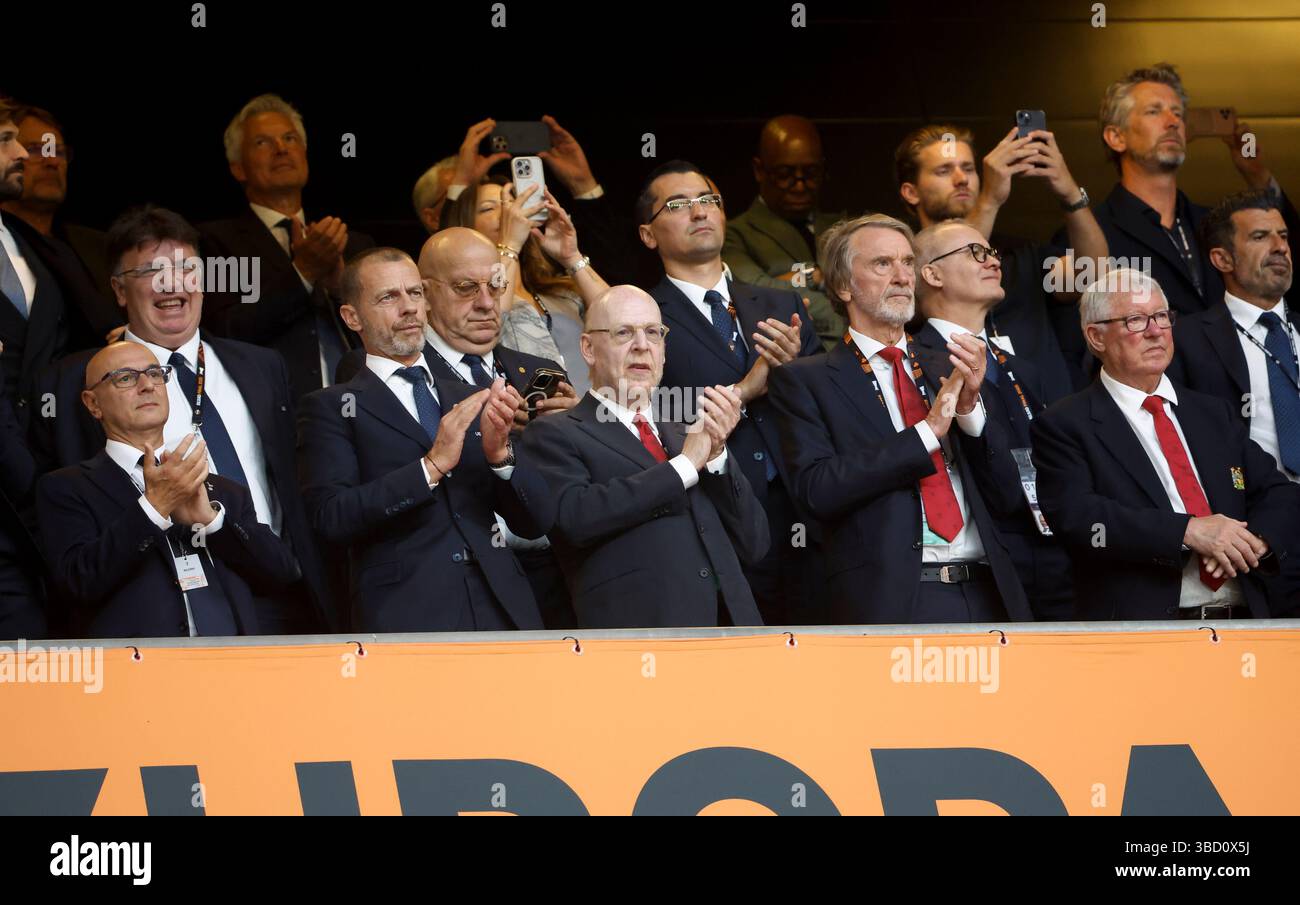 Bilbao, Espagne. 22nd May, 2025. Chairman of Tottenham Daniel Levy ...