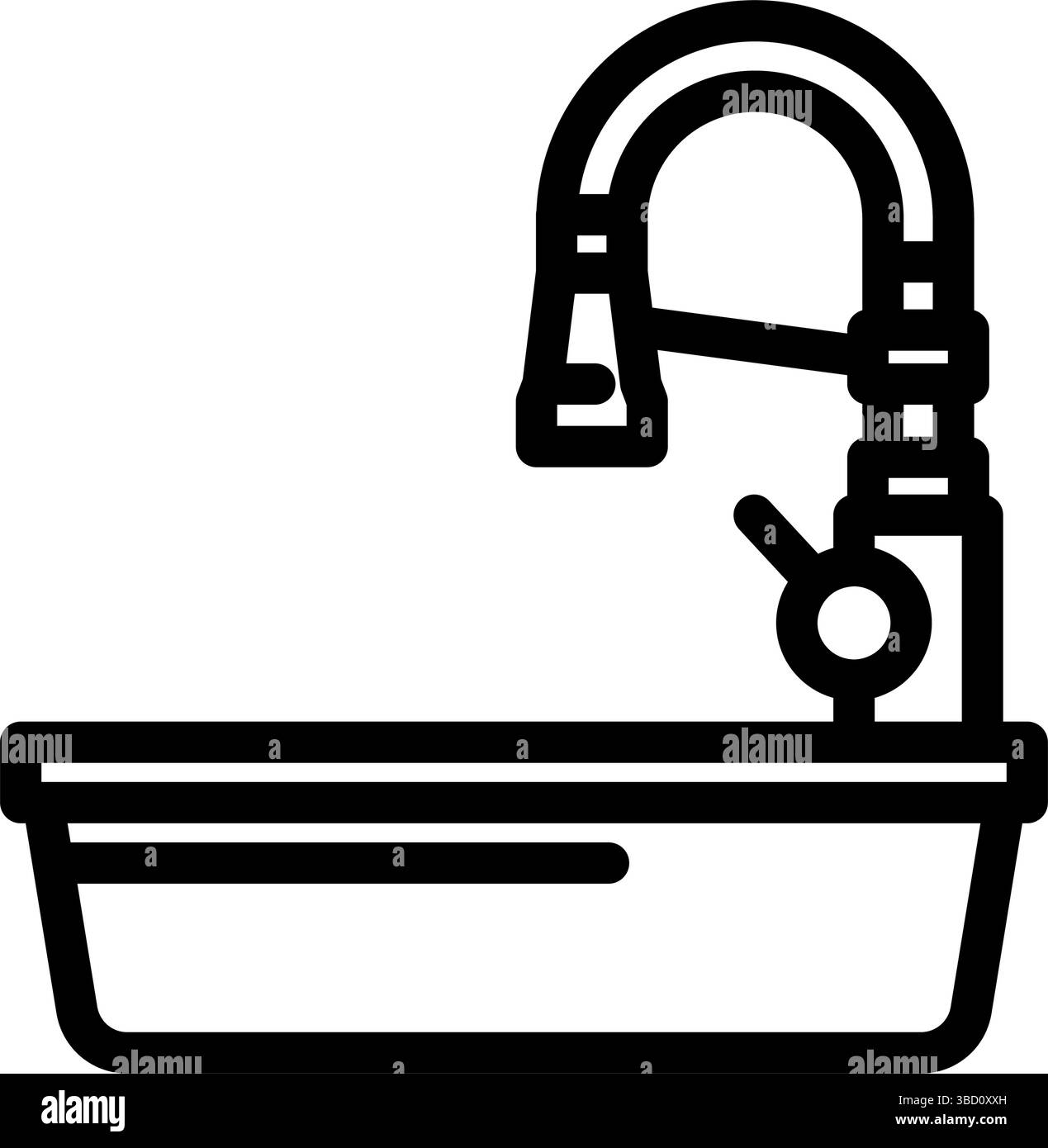 Sink porcelain drain faucet Cut Out Stock Images & Pictures - Alamy