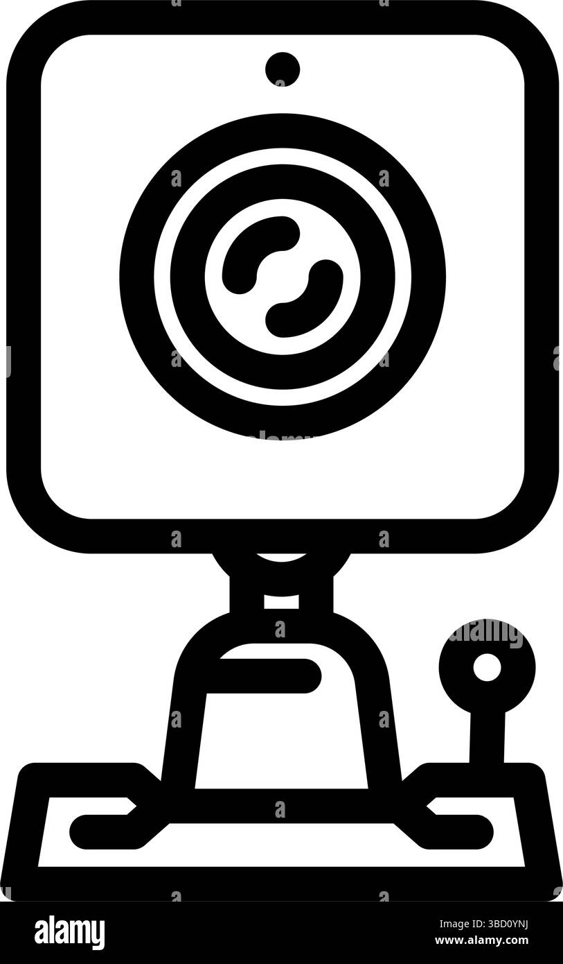 Home security icons pack Black and White Stock Photos & Images - Alamy