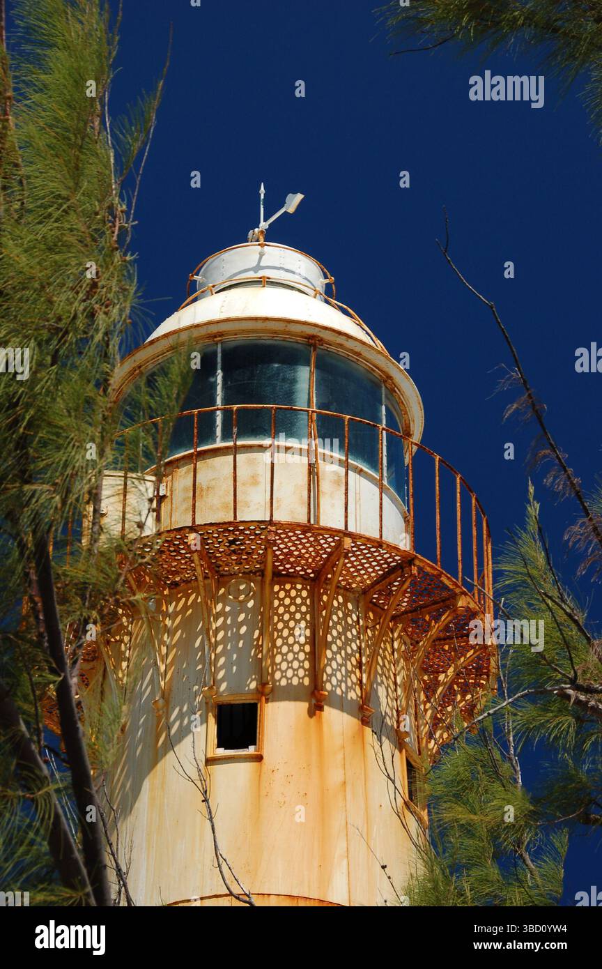 Historic Bahamian-style lighthouse on Grand Turk Island with panoramic ...