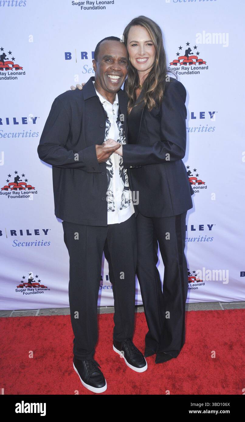 Sugar Ray Leonard, Claire Khodara at arrivals for 14th Annual Sugar Ray Leonard Foundation Big ...