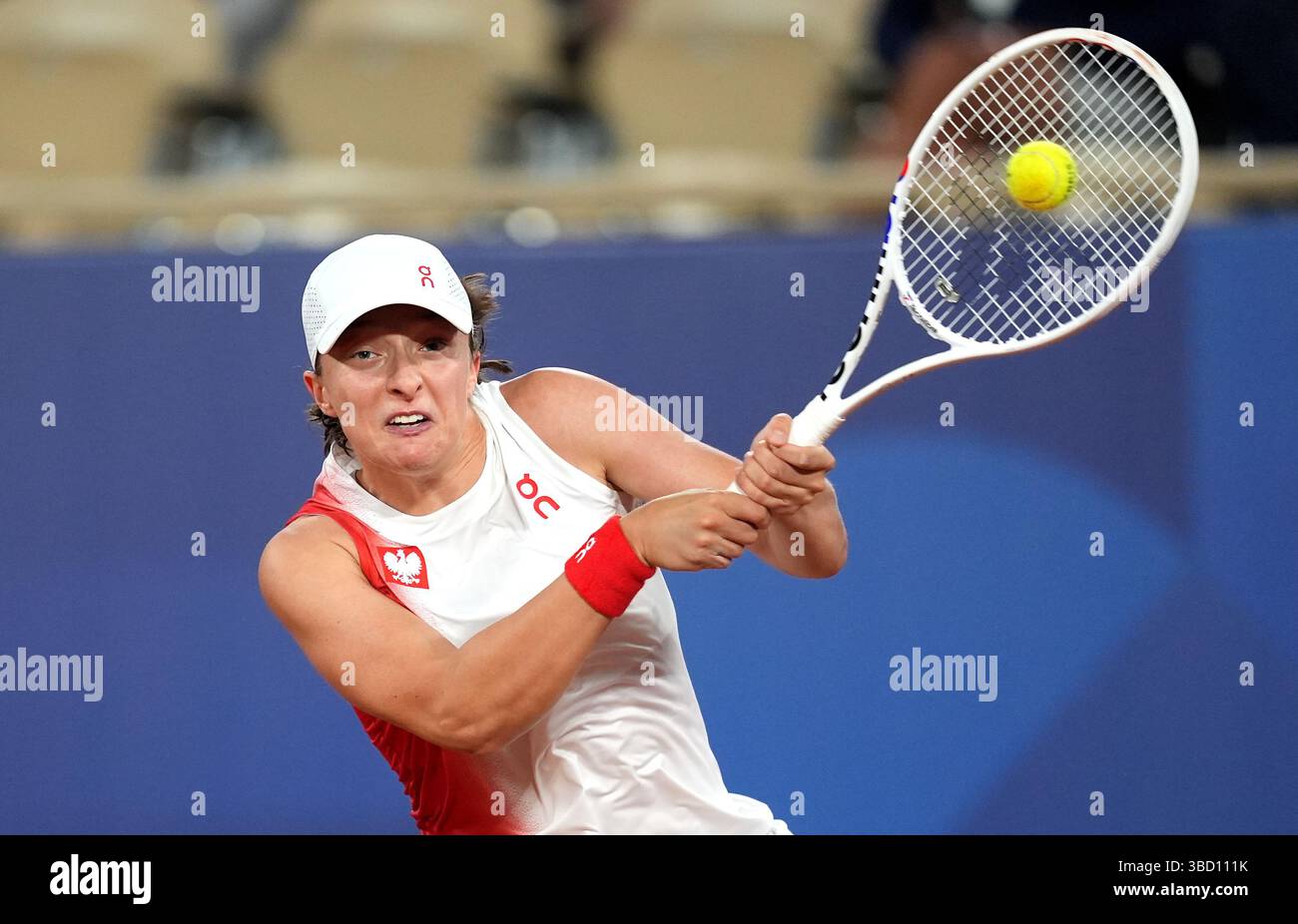 File photo dated 27-07-2024 of Polish star Iga Swiatek, who regularly dishes out the dreaded 6-0 ...