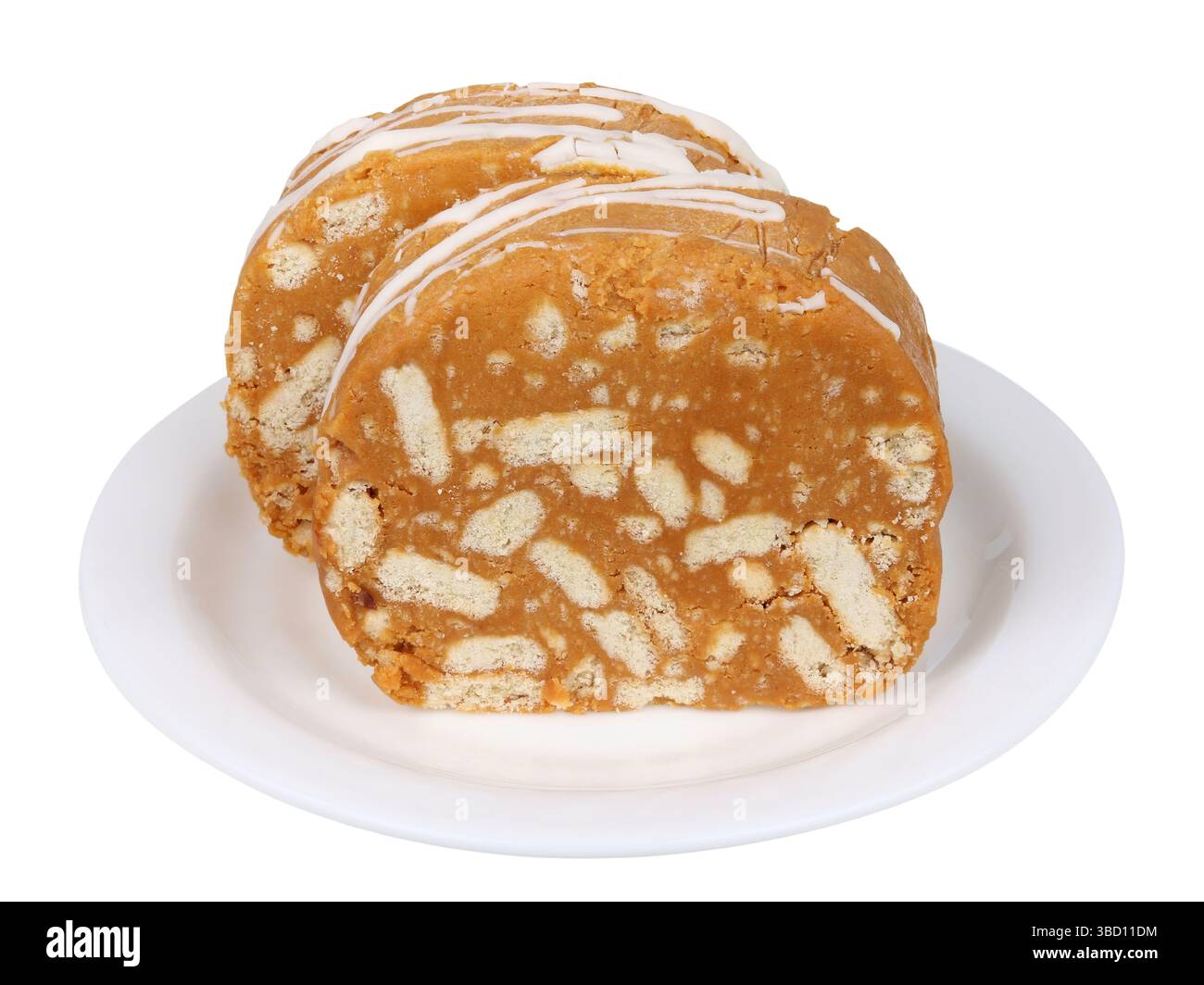 Traditional Lithuanian cake made with cookie crumbs and creamy caramel ...