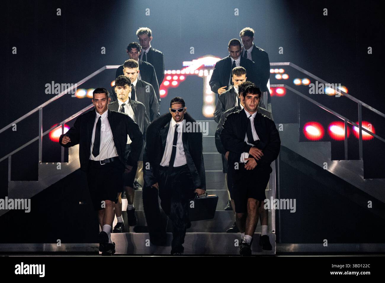 Italian singer Mahmood performs live at Palapartenope during his 2025 N ...