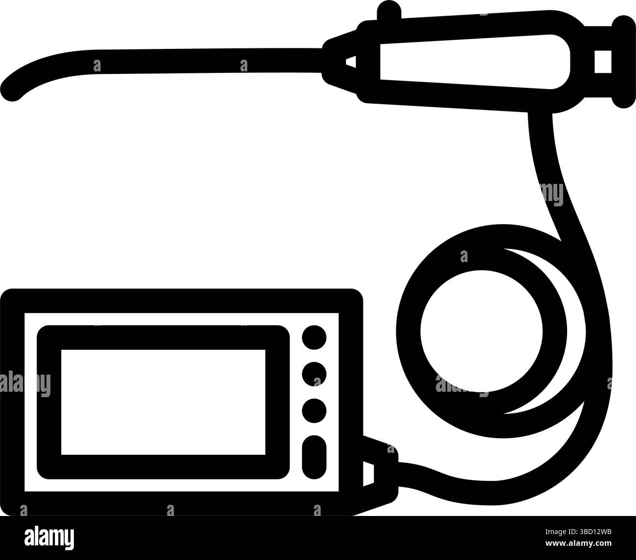 cystoscope urology line icon vector. cystoscope urology sign. isolated ...