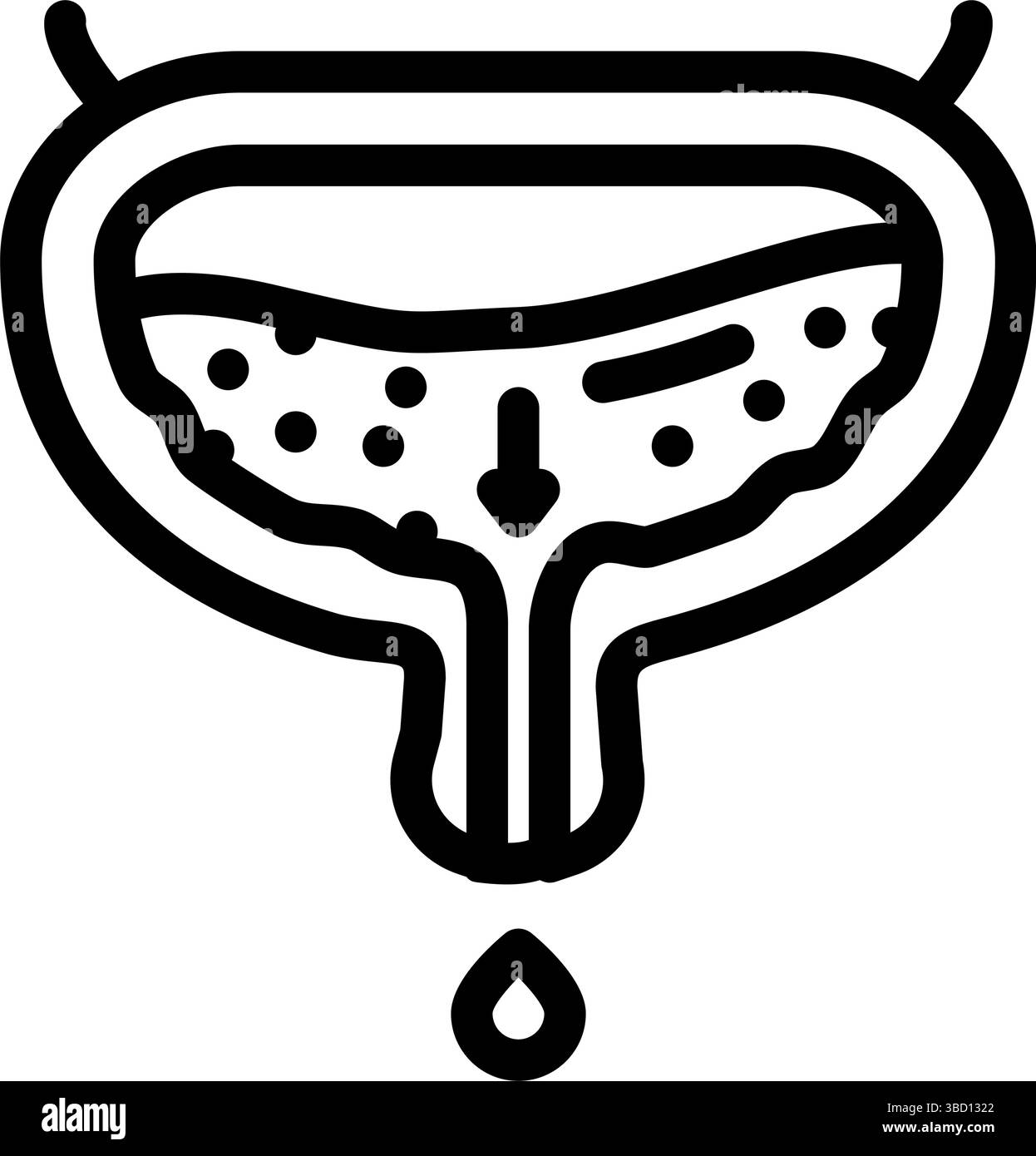 incontinence urology line icon vector illustration Stock Vector Image ...