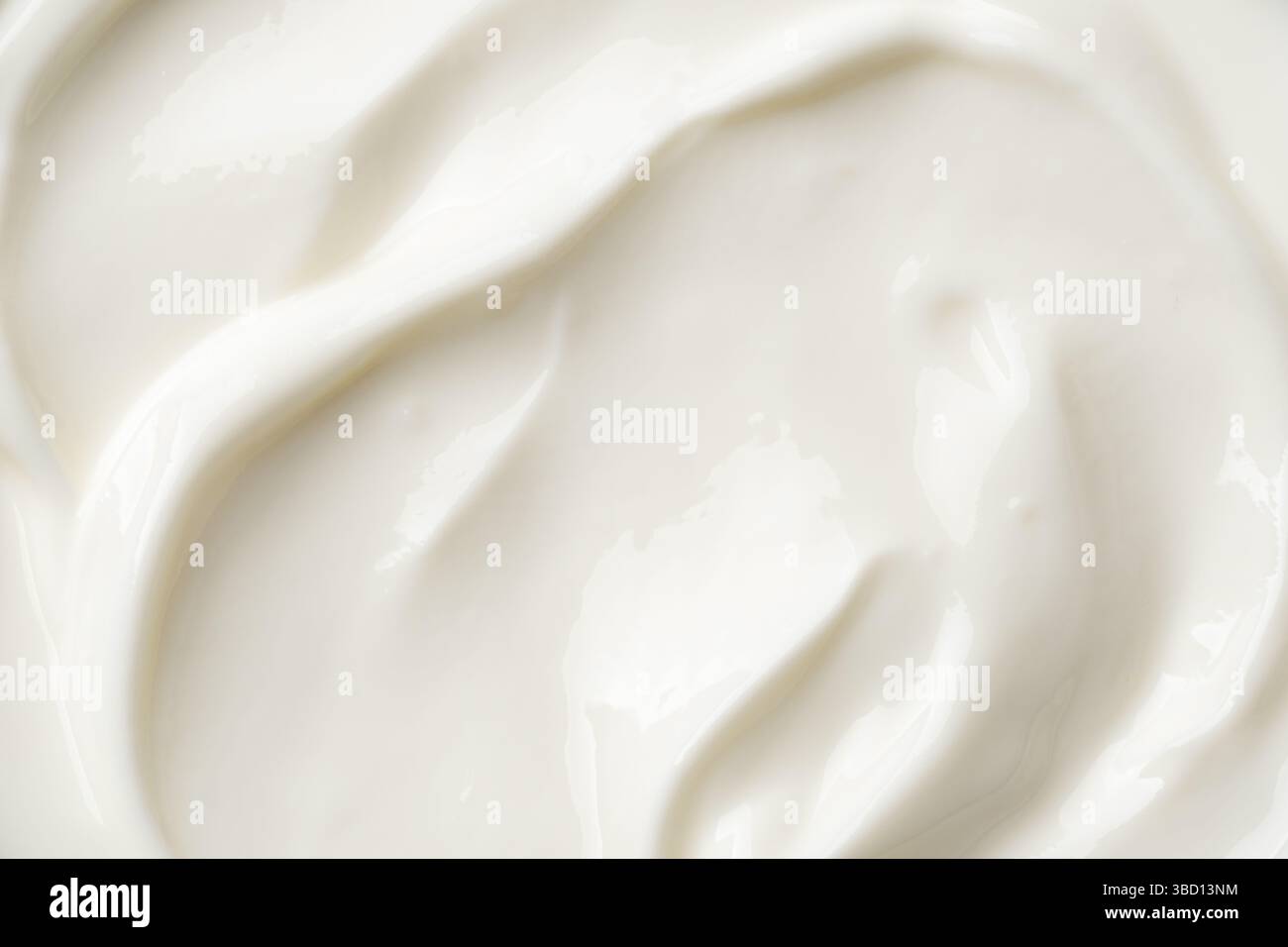 Top view of sour cream, greek or turkish yogurt texture Stock Photo - Alamy