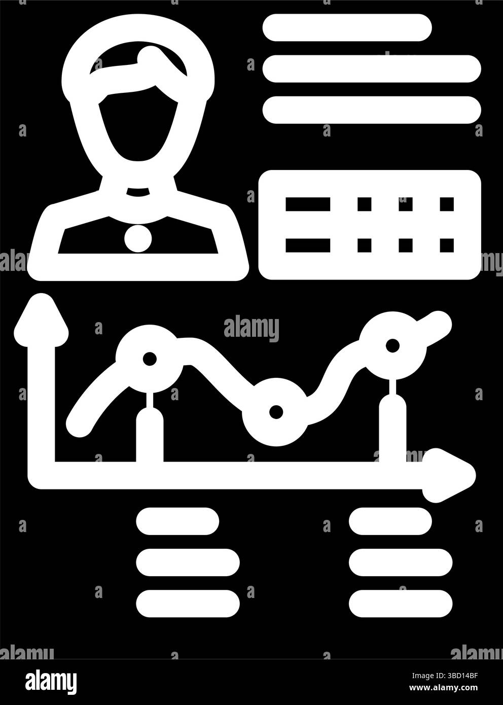 referral statistics glyph icon vector illustration Stock Vector Image ...