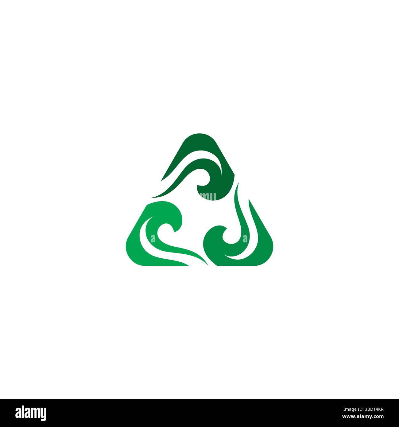 Triangle recycle logo symbol Stock Vector Images - Alamy