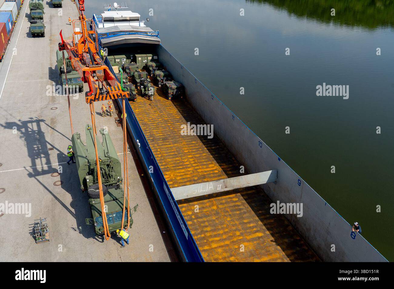 A U.S. Army Light Medium Tactical Vehicle (LMTV) assigned to the 7th ...