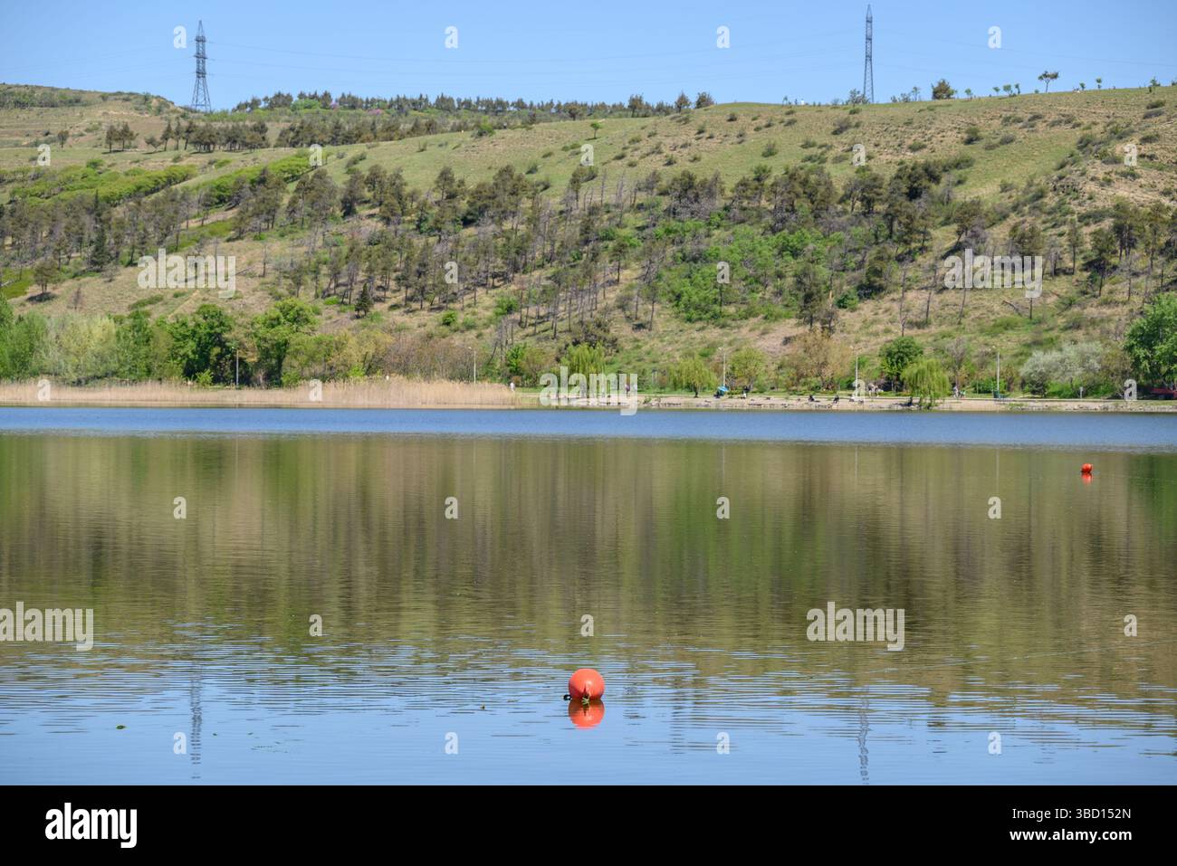 Lisi lake, small lake and popular recreation areas in the vicinity of ...