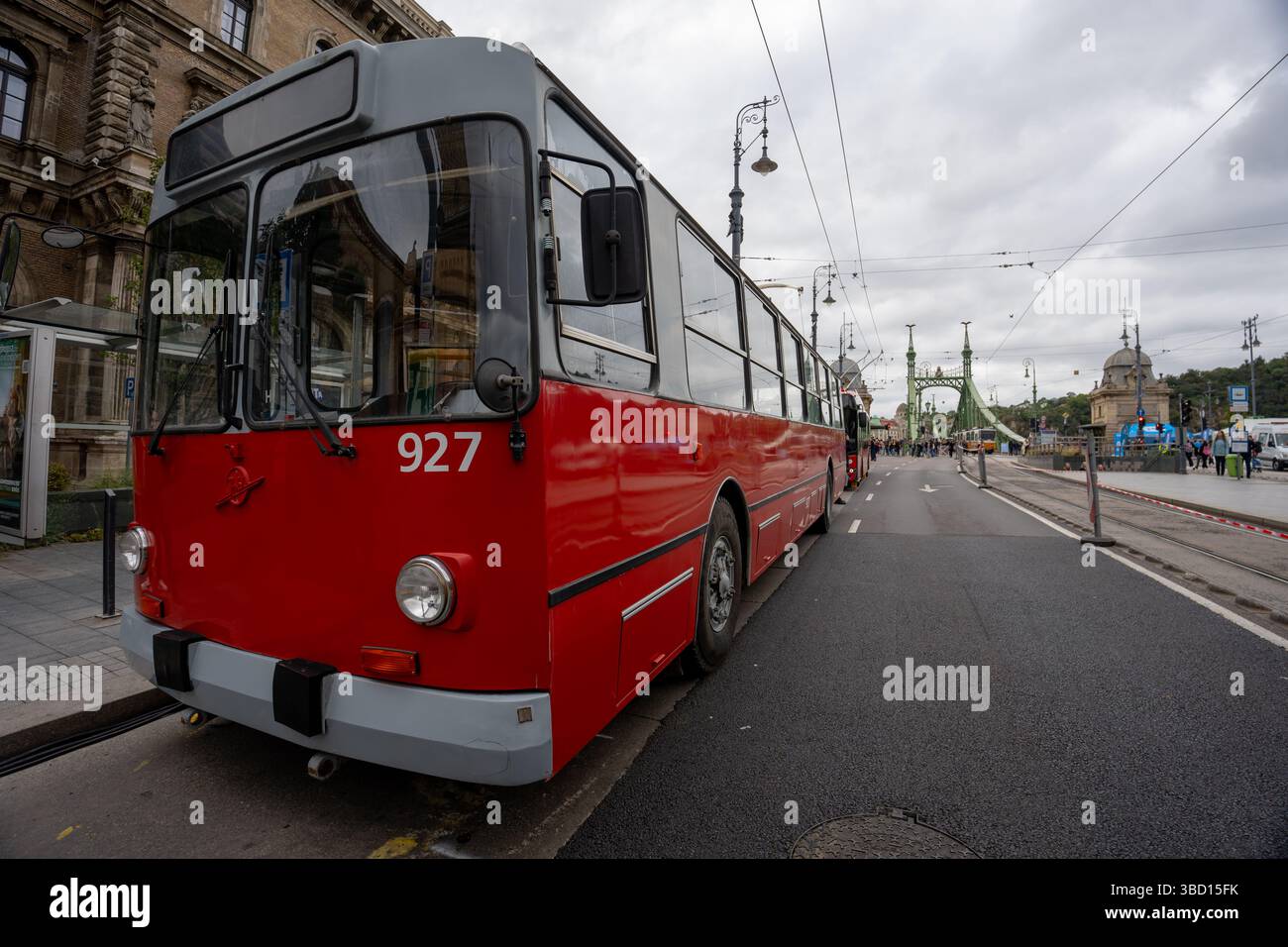 Budapest, Hungary - October 5, 2024: Red Ikarus bus Stock Photo - Alamy