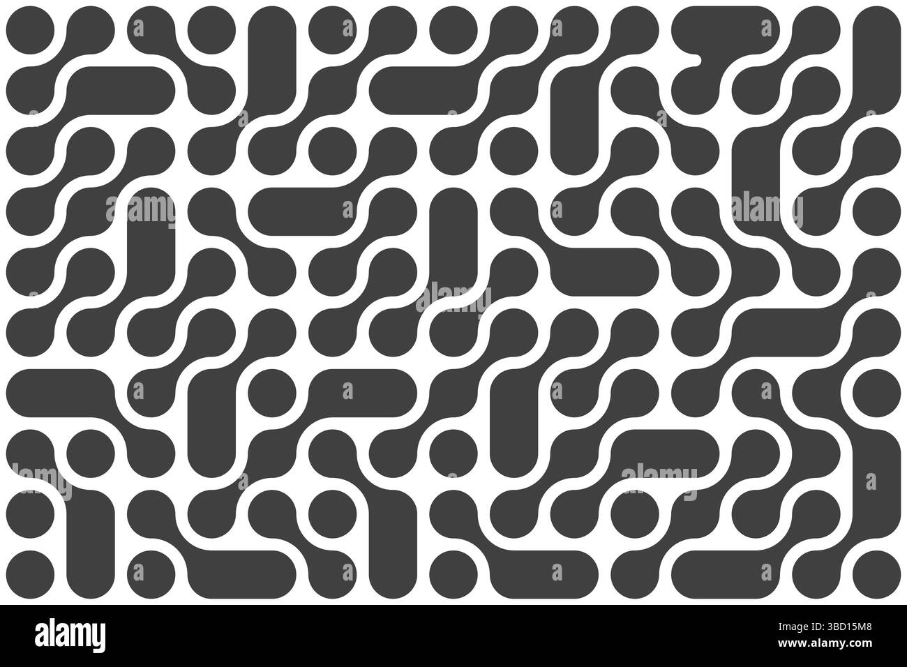 Metaballs pattern on white background. Geometric molecular pattern. Set of irregular blobs Stock ...