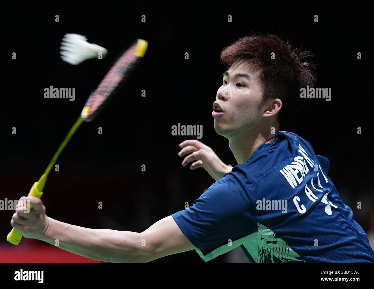 Kuala Lumpur, Malaysia. 22nd May, 2025. Weng Hongyang of China hits a ...