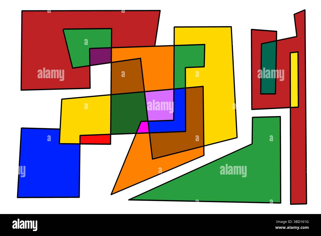 Retro geometric cover set Cut Out Stock Images & Pictures - Alamy