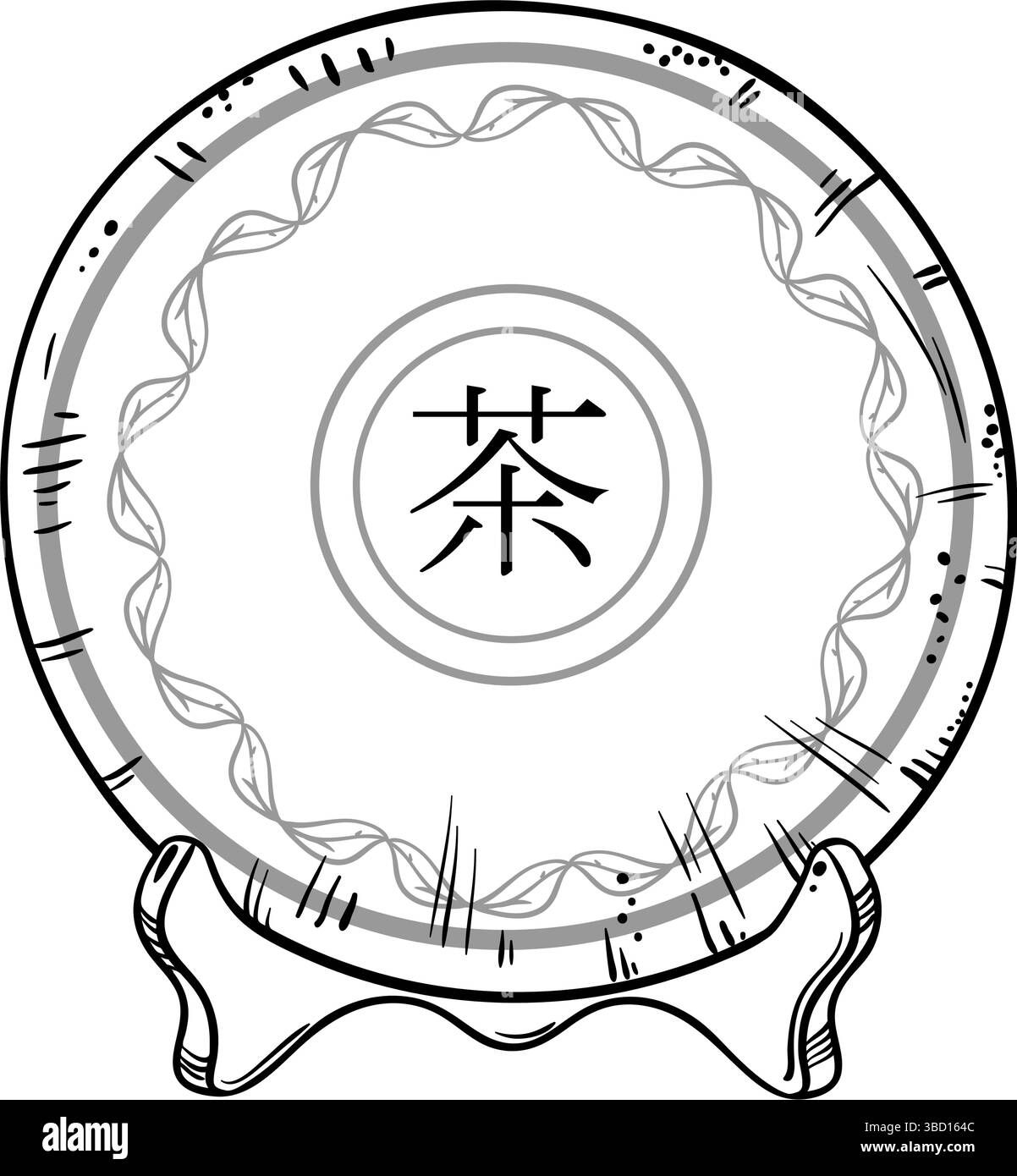 Dark wooden stand Black and White Stock Photos & Images - Alamy