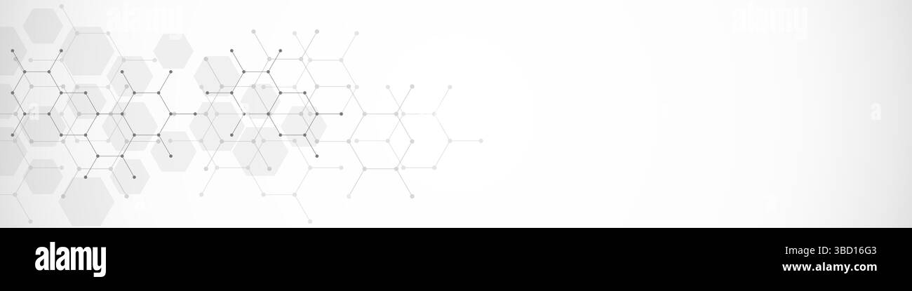 Abstract design element with geometric background and hexagons shape pattern for banner or ...