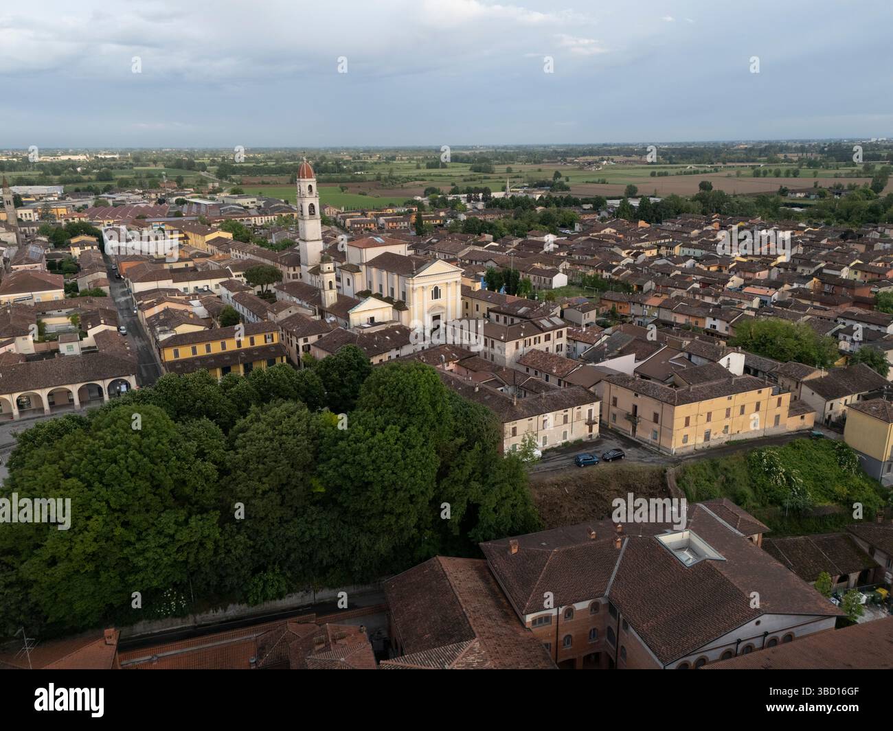 sweeping look north over terracotta roofs and shuttered windows of ...