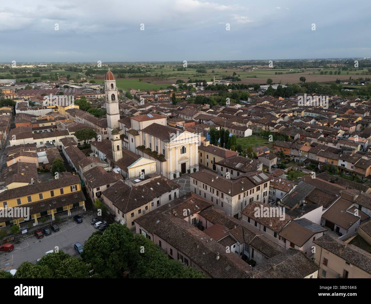 sweeping look north over terracotta roofs and shuttered windows of ...
