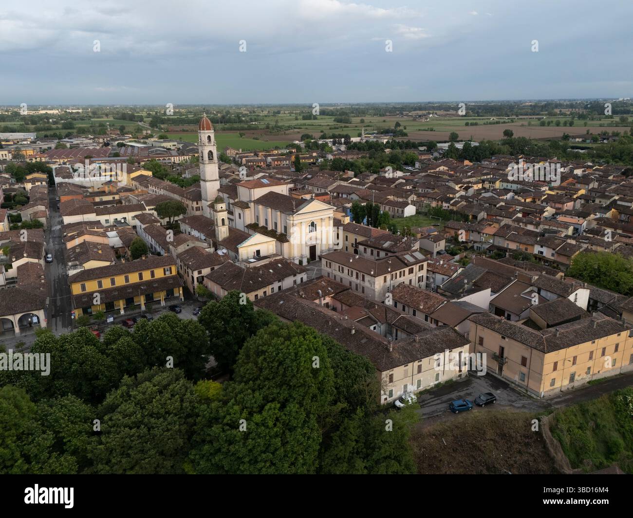 sweeping look north over terracotta roofs and shuttered windows of ...