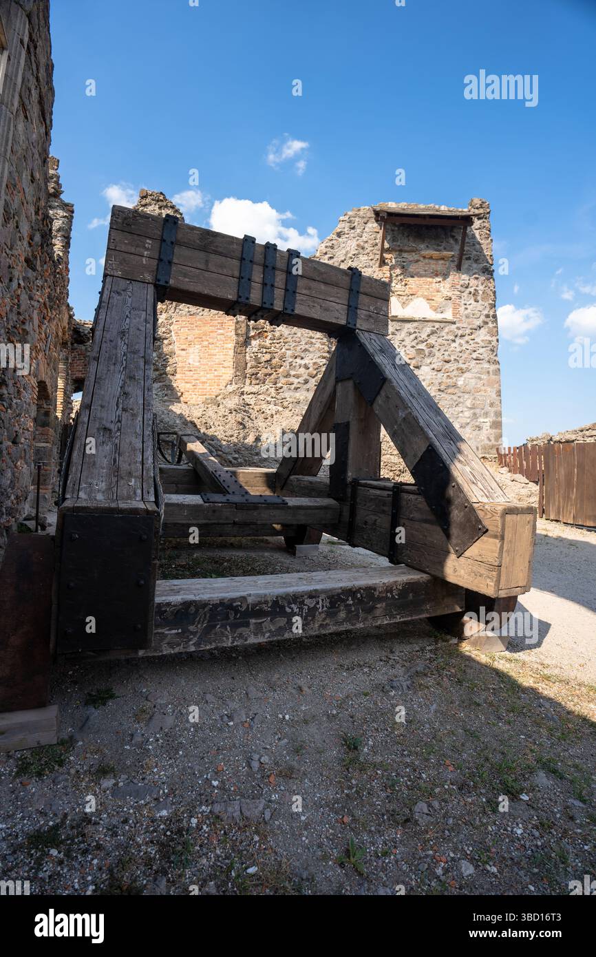 Visegrád, Hungary - September 1, 2024: Medieval Firepower: The Catapult ...
