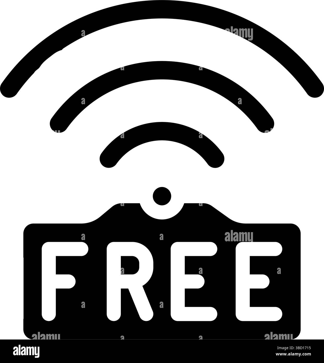 wifi available information glyph icon vector illustration Stock Vector ...