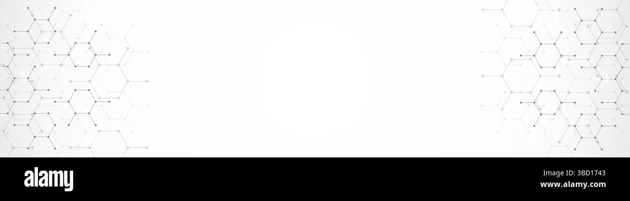 Abstract design element with geometric background and hexagons shape pattern for banner or ...