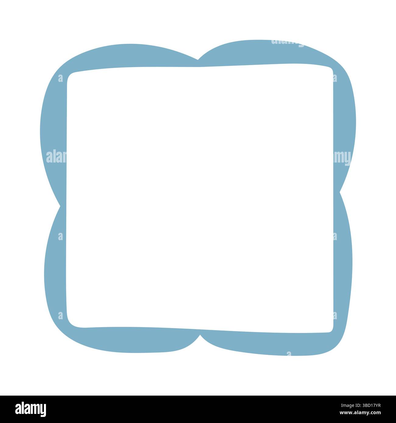 Doodle wave curve edge frame Stock Vector Image & Art - Alamy