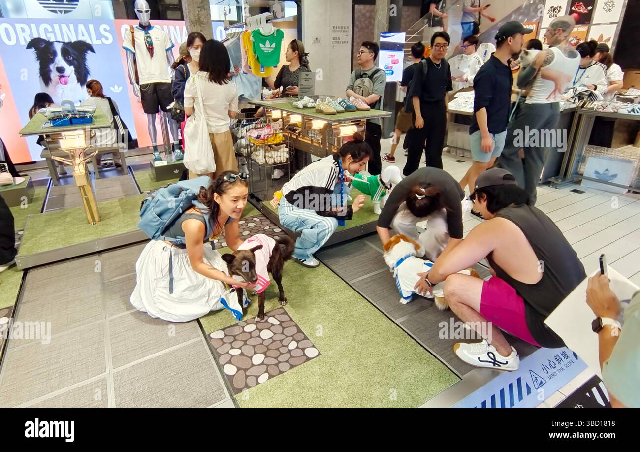 SHANGHAI, CHINA - MAY 21, 2025 - Customers are shopping at the newly ...