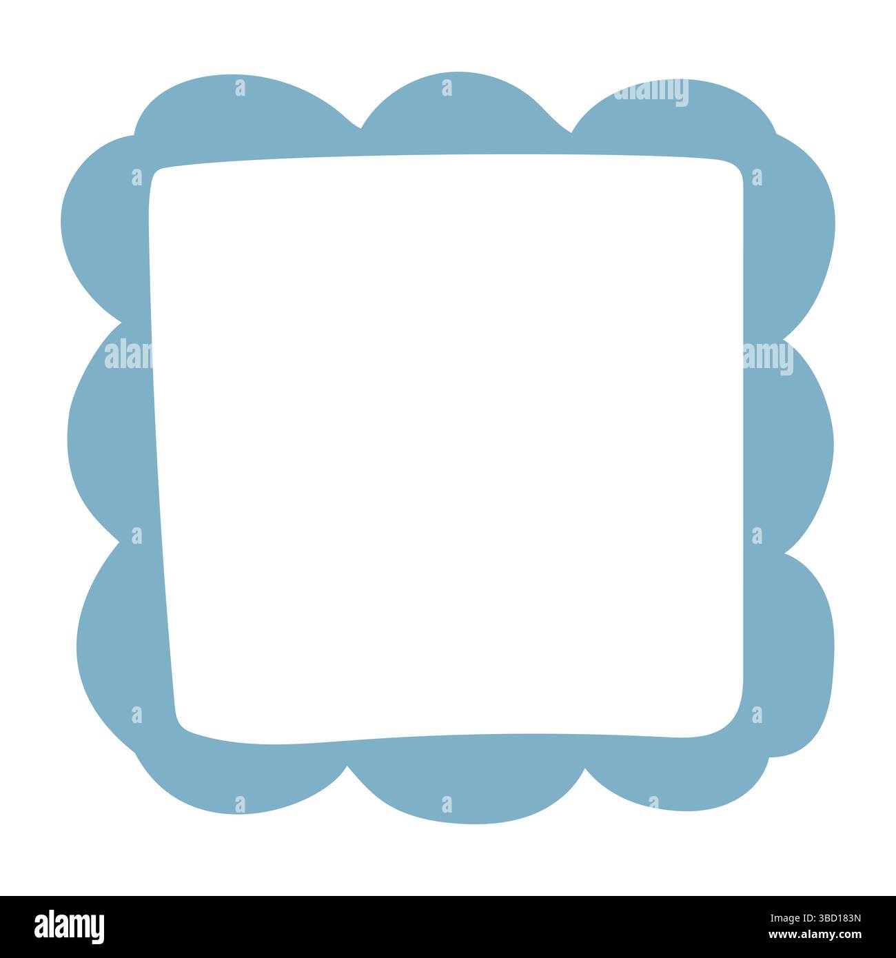 Doodle wave curve edge frame Stock Vector Image & Art - Alamy
