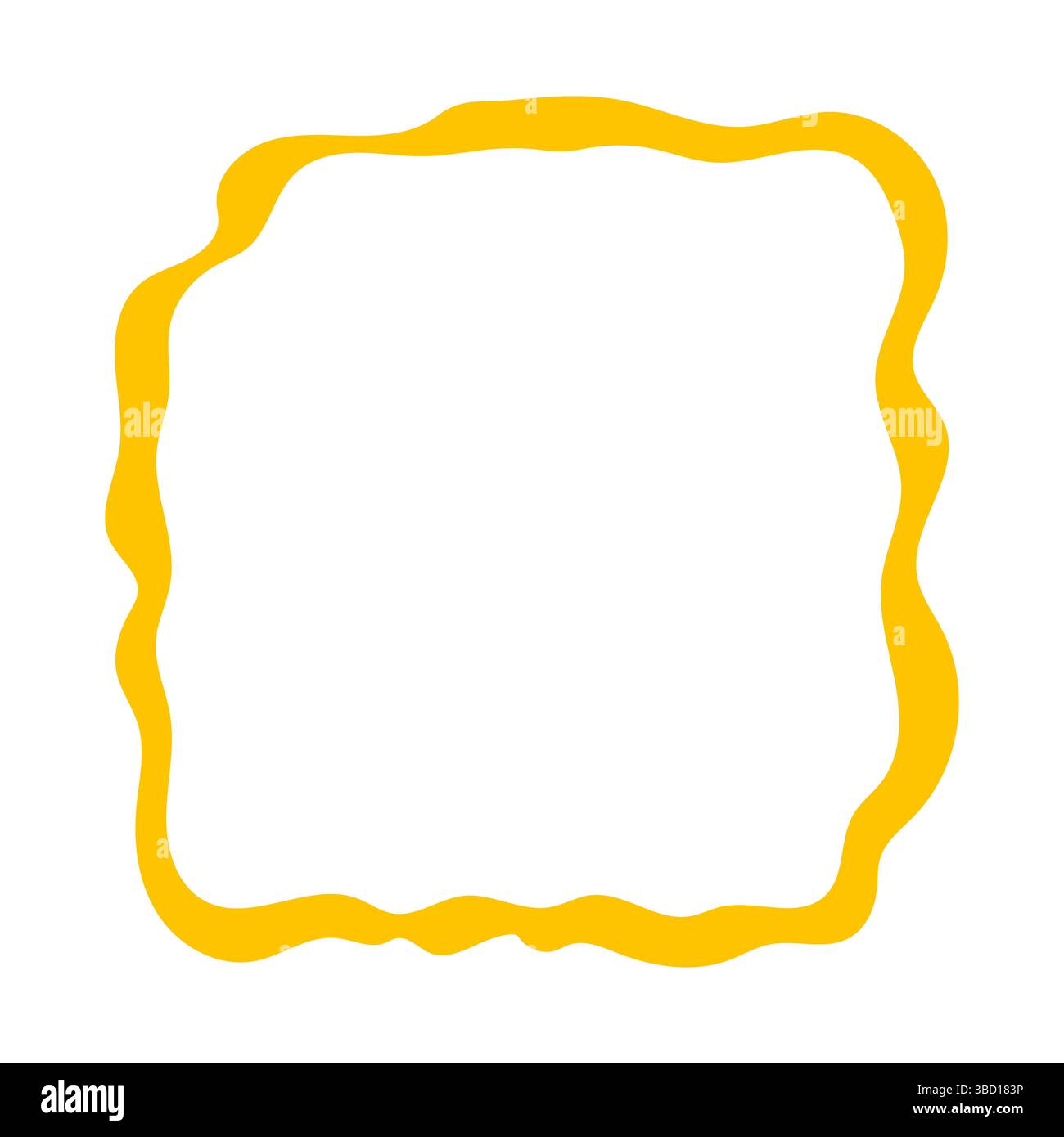 Doodle wave curve edge frame Stock Vector Image & Art - Alamy