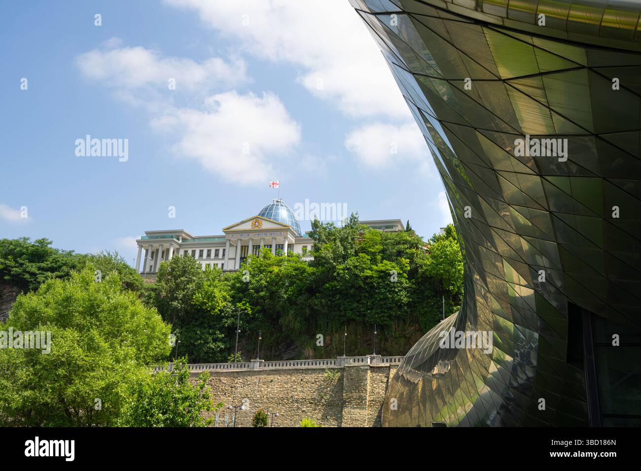 Tbilisi, Georgia. May 17, 2025. view of the Rike Music Theater and ...