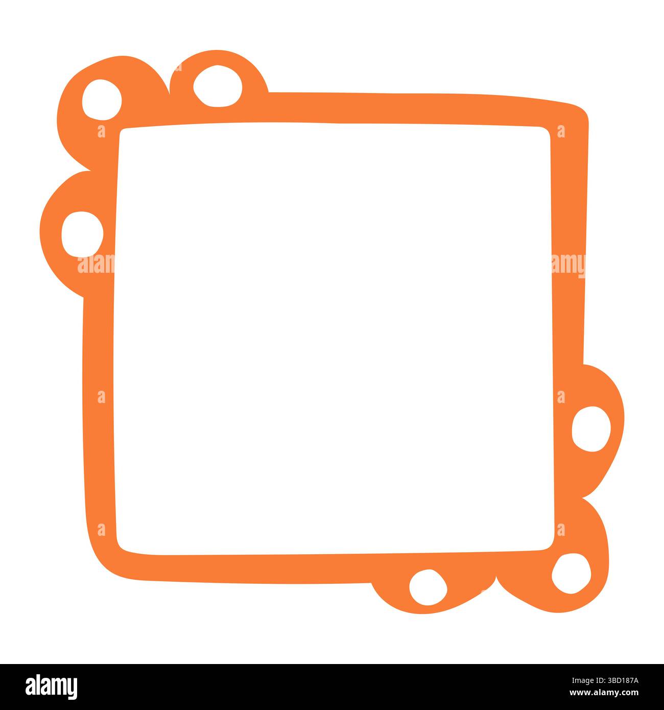 Doodle wave curve edge frame Stock Vector Image & Art - Alamy