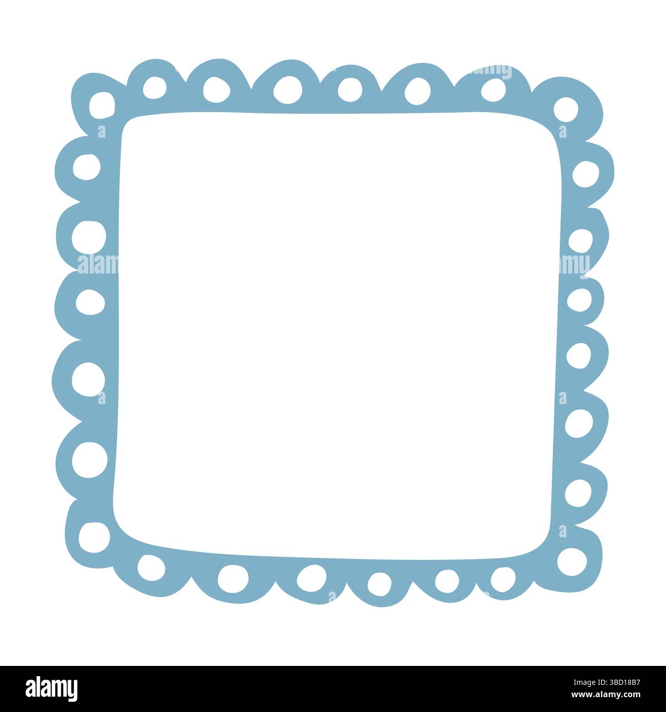 Doodle wave curve edge frame Stock Vector Image & Art - Alamy