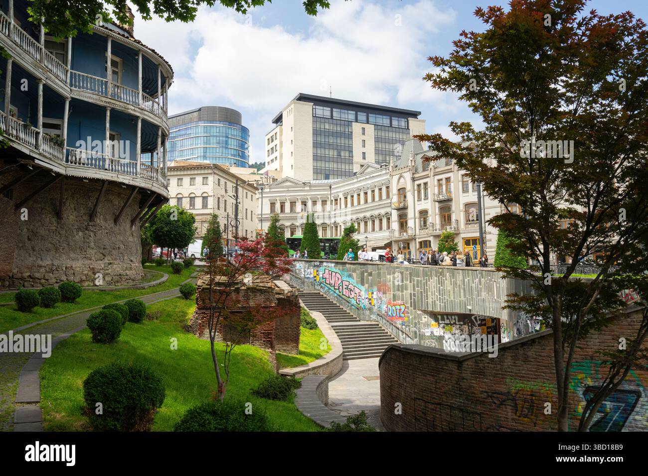 Tbilisi, Georgia. May 17, 2025, panoramic view of the houses in Tbilisi ...