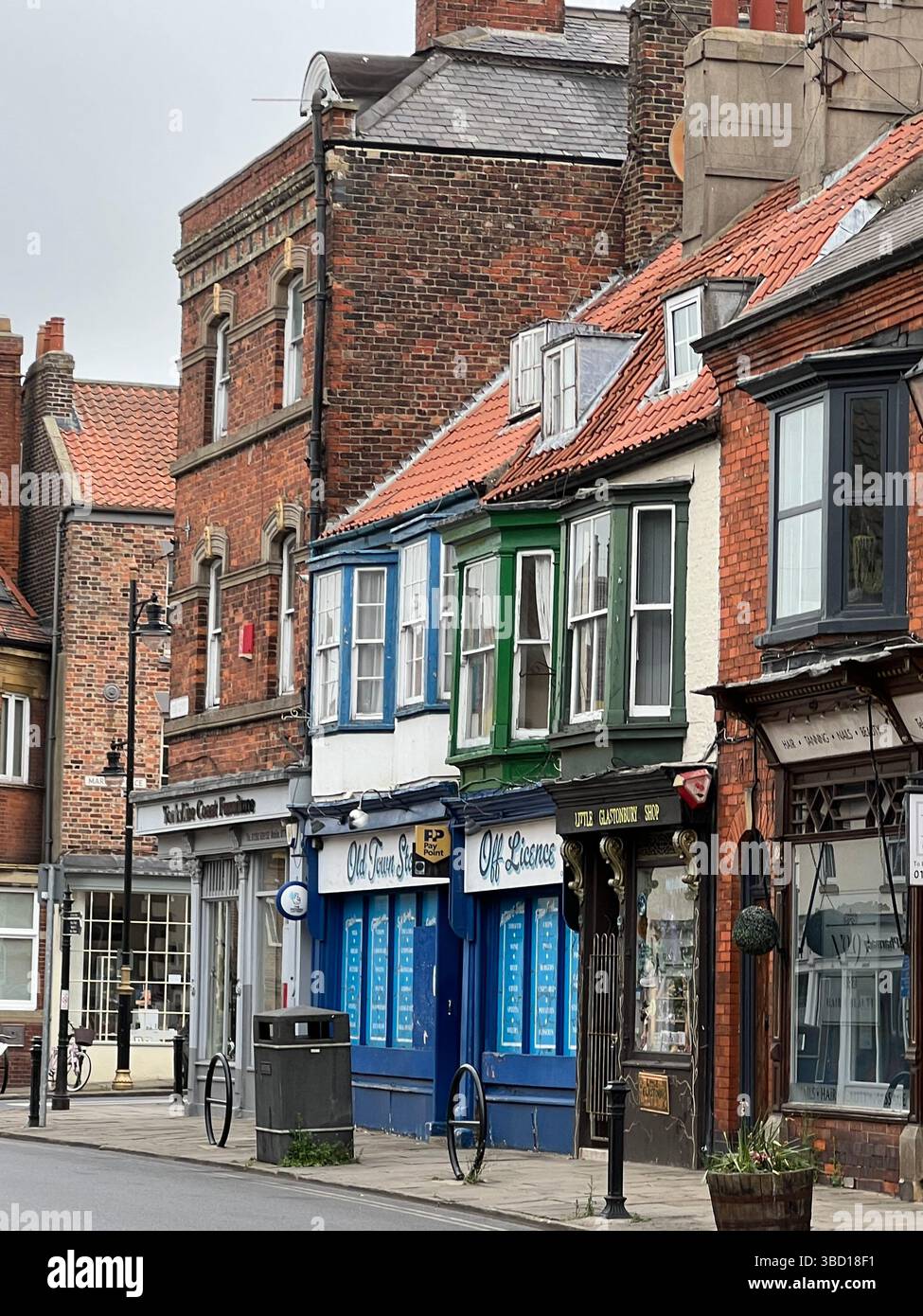 The historic Old Town at Bridlington on the Yorkshire East Coast ...