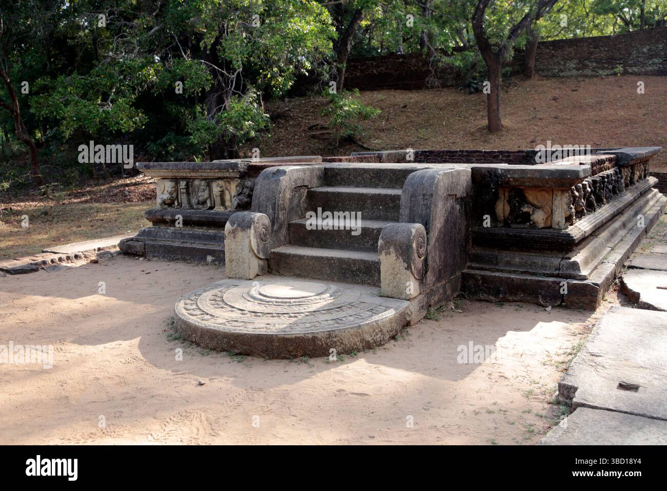 Sri Lanka. Ancient ciy of Polonnaruwa. View of the ruins Stock Photo ...