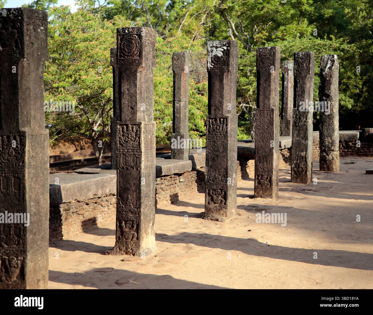 Sri Lanka. Polonnaruwa. The Council Chamber of King Parakramabahu the ...