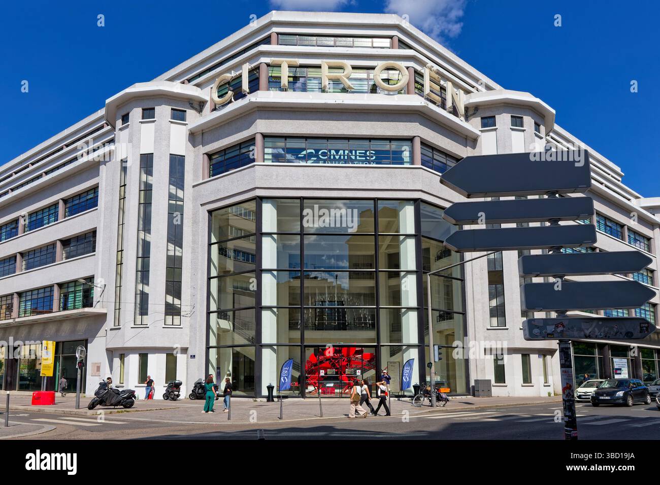 LYON, FRANCE, May 13, 2025 : The Citroen garage in Lyon is a reinforced ...