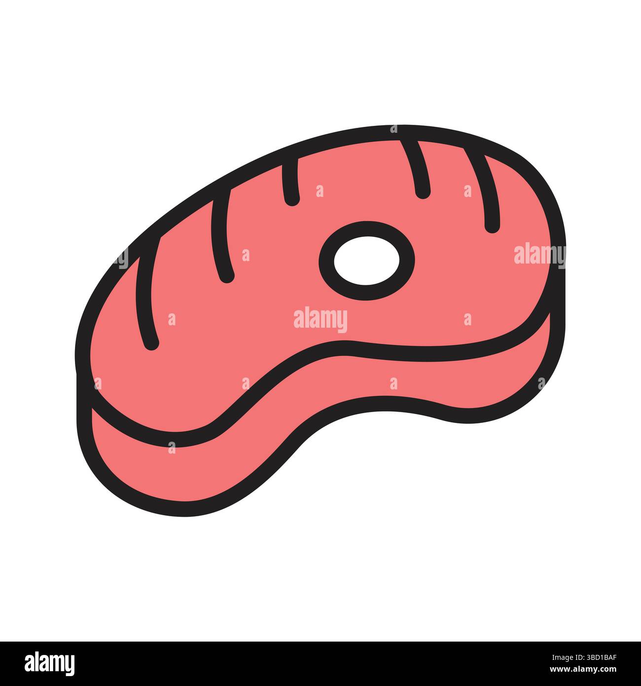 A Juicy and grilled meat cut, steak icon Stock Vector Image & Art - Alamy