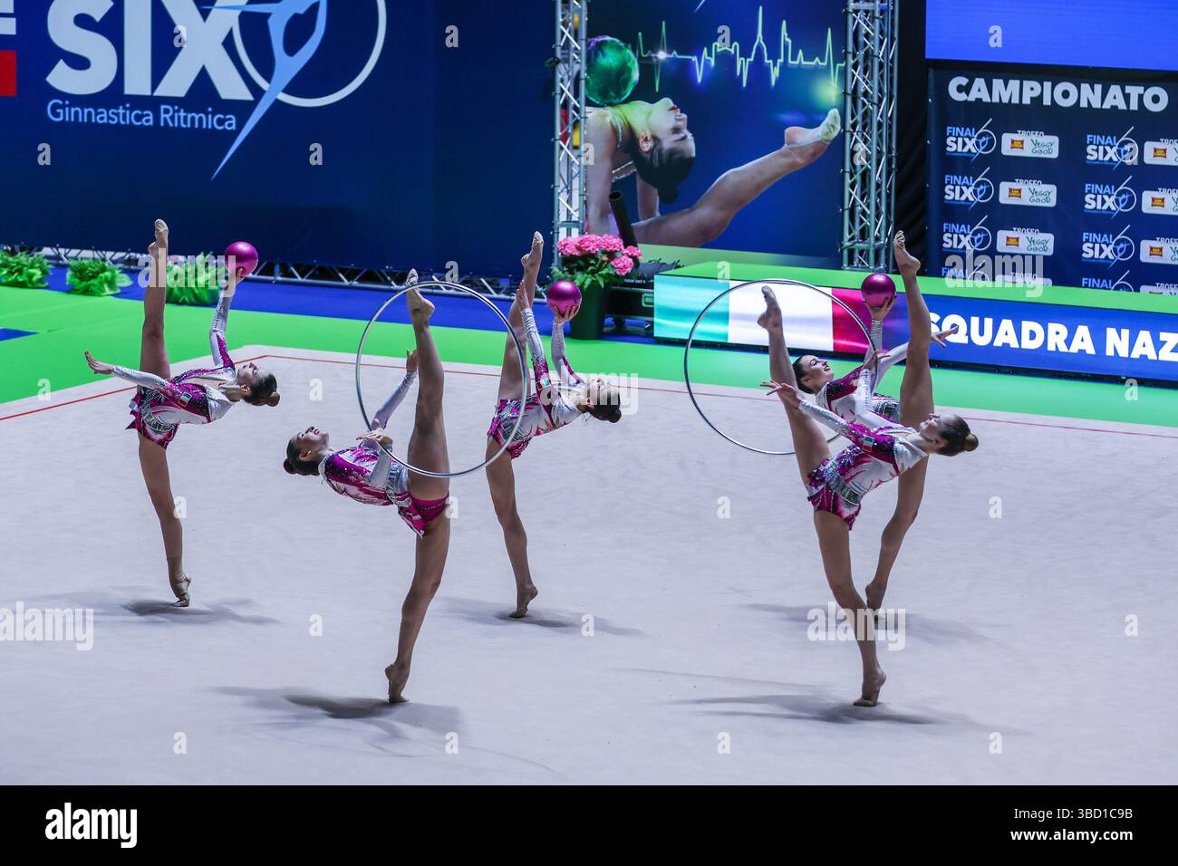 Turin, Italy. 22nd May, 2025. Italy group team seen during Rhythmic ...