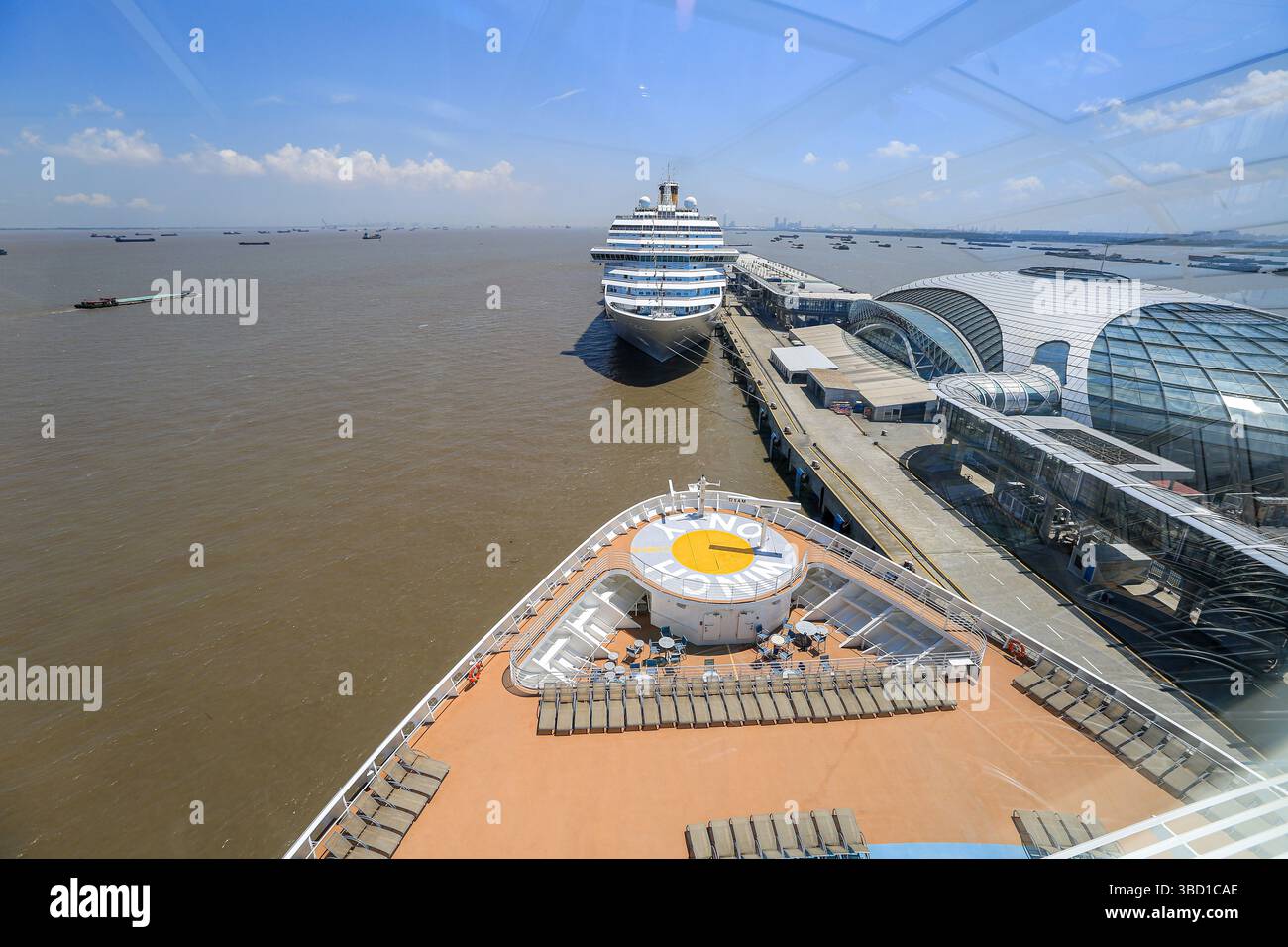 Wusongkou International Port, Shanghai, China: cruise ship COSTA ...