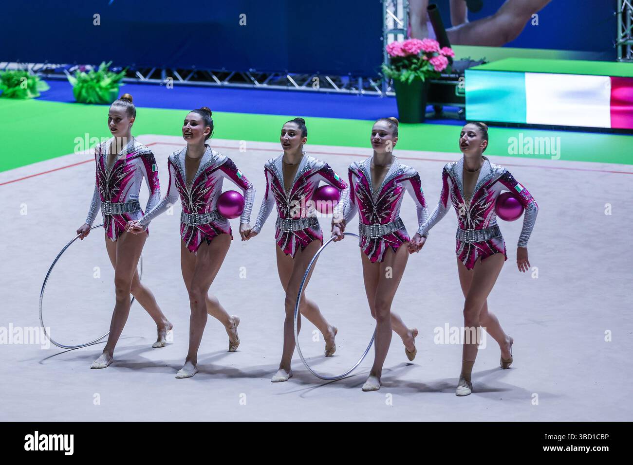 Turin, Italy. 22nd May, 2025. Italy group team seen during Rhythmic ...
