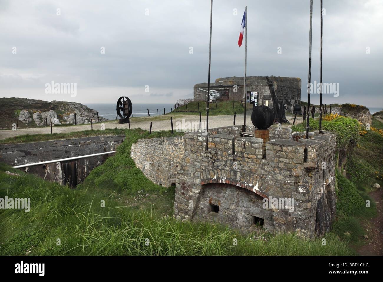 Ruined WW2 German Atlantic Wall defences at the Battle of the Atlantic ...