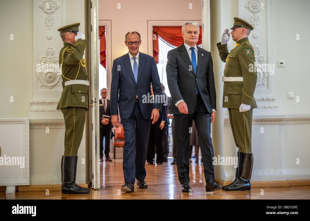 Vilnius, Lithuania. 22nd May, 2025. Federal Chancellor Friedrich Merz ...