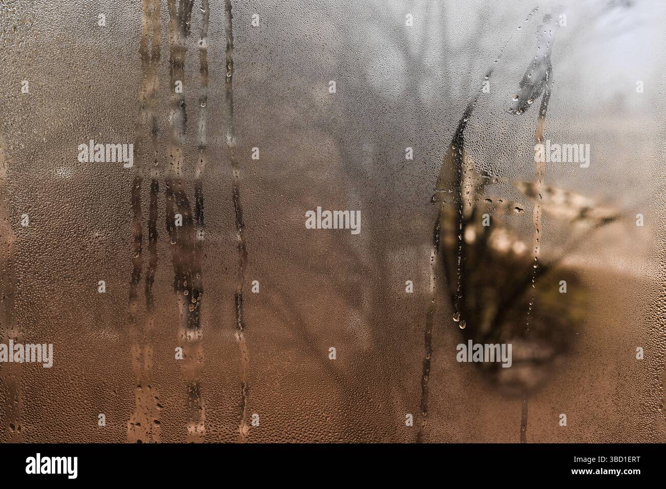 Abstract wet glass texture as a subtle background. surface with water ...