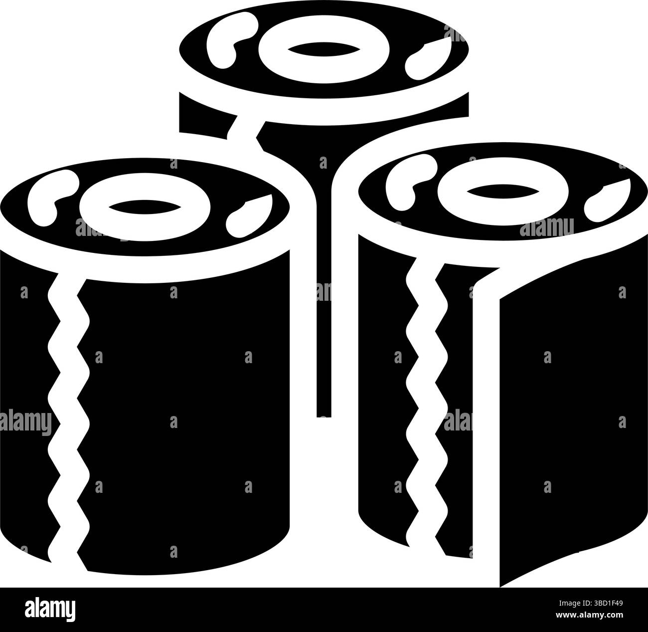 colored toilet paper glyph icon vector illustration Stock Vector Image ...